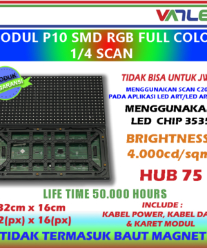 MODUL P10 RGB 1/4 SCAN SMD OUTDOOR LED CHIP 3535 | VANLED.NET