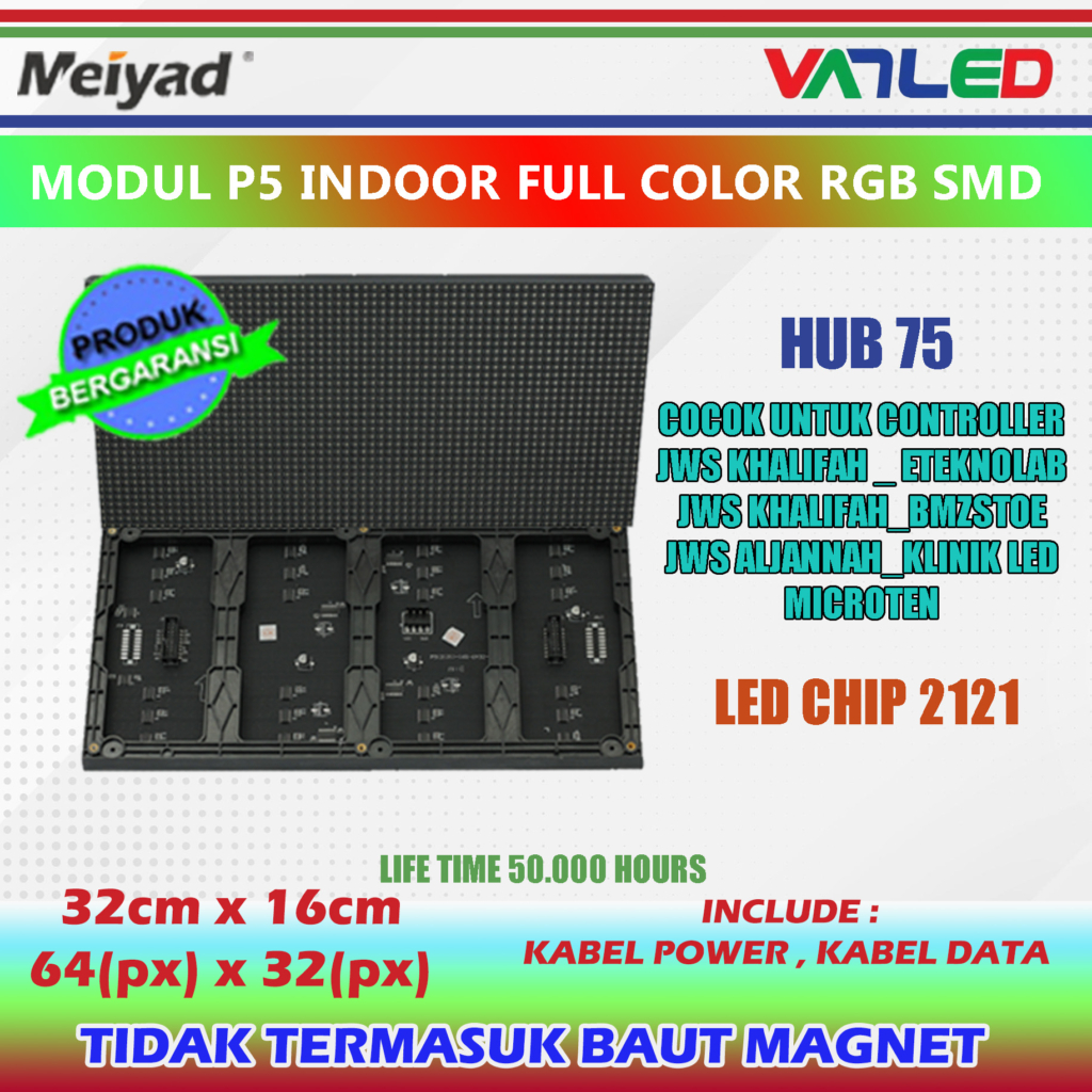 LED PANEL MODUL MODUL P5 RGB SMD FULL COLOR INDOOR | VANLED.NET